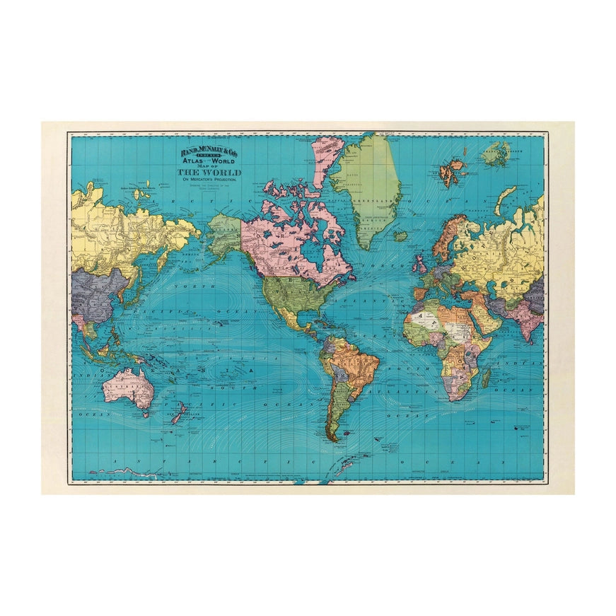 world map wrapping paper – Baileys