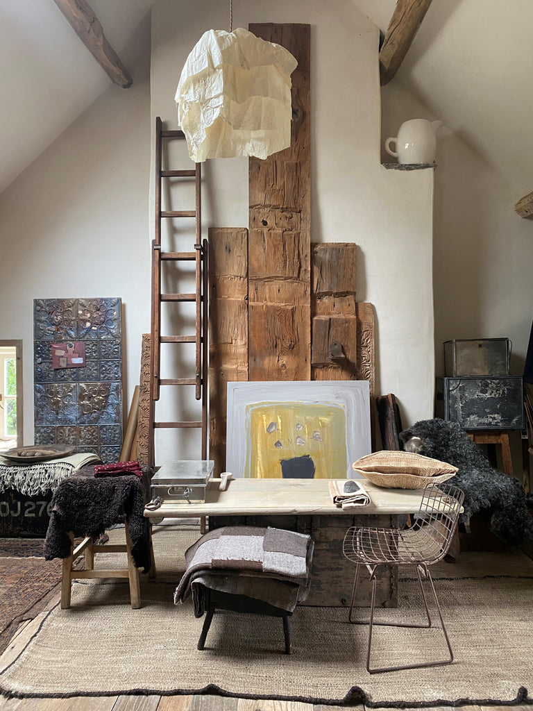 layered crumpled paper shade – Baileys